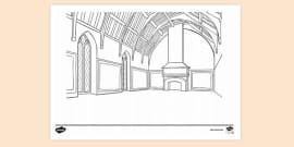 FREE! - Town Hall Colouring | Colouring Sheets - Twinkl