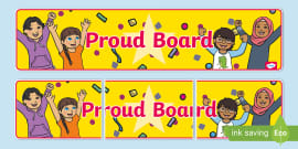 Proud Pegs Display Banner (teacher made) - Twinkl