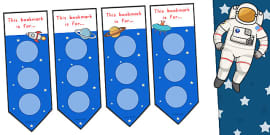 Space Large Sticker Reward Chart (teacher made) - Twinkl