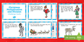 Addition and Subtraction - Christmas Challenge Cards