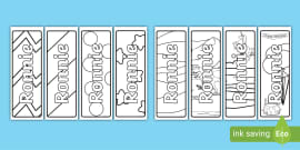 FREE! - * NEW * Sienna Name Simple Colouring Bookmarks