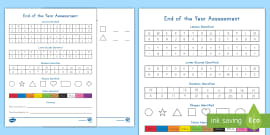 Middle of the Year Assessment Progress Sheet