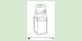 FREE! - Salt Colouring Sheet | Colouring Sheets | Twinkl Resources