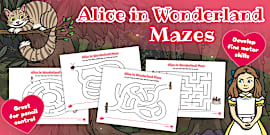How to Draw Alice in Wonderland Activity - Twinkl