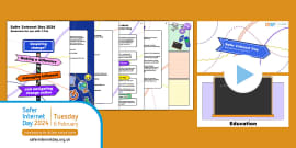 FREE! - Safer Internet Day: Online Safety Fortune Teller Activity