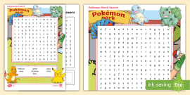 Pokémon Differentiated Reading Comprehension Activity F-2
