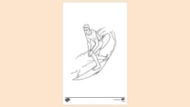 FREE! - Surfing Page Border | Page Borders | Twinkl