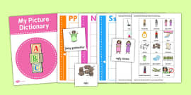 Our Country UK Word Card and Picture Dictionary Set - dictionary