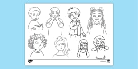Spring Party Celebration Silhouette Colouring Pages | Twinkl