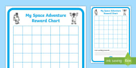 Space Sticker Stamp Reward Chart (teacher made)