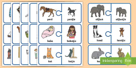 Rymwoorde Paskaarte Legkaart (teacher made) - Twinkl