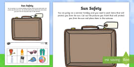 Staying Safe in the Sun Word Search | Twinkl Resources