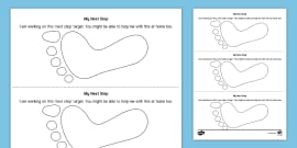 EYFS My Learning Ladders Next Steps Progress Sheets - Twinkl