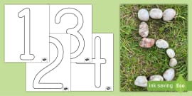 Numbers 0-20 Nature Posters - Math Teaching Resource