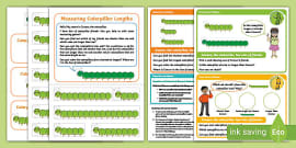 Interlocking Cubes Comparing Caterpillars Challenge Cards