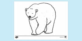 A2 Polar bear Cut-Outs - A2 Polar bear Cut-Outs - Twinkl