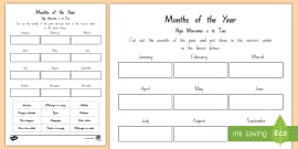 Māori Months of the Year - Te Reo Māori A4 Poster