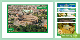 * NEW * Italy Display Pack - Around the World - KS2 - Twinkl