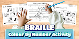 Braille Matching Worksheet