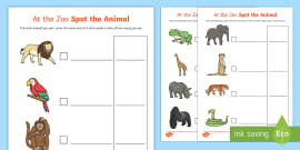 Zoo Trip Word Unscramble - ESL Zoo Vocabulary Game - Twinkl