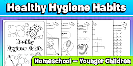 Healthy Habits Sorting Cut and Paste Worksheet Worksheet for PreK-K