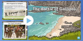 KS2 The Battle of Gallipoli Map (teacher made) - Twinkl