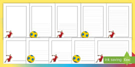 FREE! - Handball Court Page Border | Twinkl Page Borders