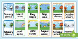 Greetings Flashcards English/Italian | Primary Resources
