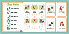 Classroom Rules and Behaviour Display Posters (teacher made)