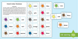 French Colour Matching-Flashcards (teacher made) - Twinkl