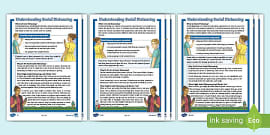 KS1 Understanding Social Distancing Reading Comprehension Age 5-7