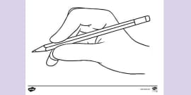FREE! - Hands Up Colouring Sheet | Colouring Resources | Twinkl
