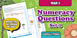 NAPLAN Style Year 3 Numeracy Questions Digital Form - Set 3