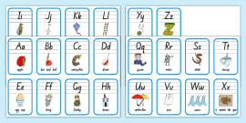 Alphabet Outline Printable Posters | Phonics | Twinkl
