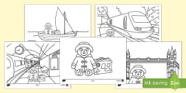 London Landmark Colouring Pages (teacher made)