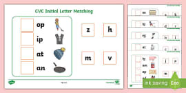 Initial Sounds Worksheet - Letter and Sound Recognition Game