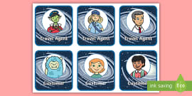 Space Printable Role Play Arms (Hecho por educadores)