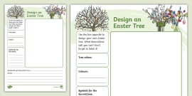 KS1 Design a Tree House Worksheet (teacher made) - Twinkl
