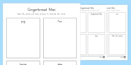 Label the Gingerbread Boy and Girl Activity (teacher made)