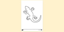 FREE! - Yellow Spotted Lizard Worksheet / Worksheet - Twinkl