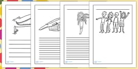 Crocodile Themed Writing Frames (Hecho por educadores)