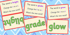 Initial Phoneme Manipulation Script Cards Set 1