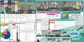 The First Fleet Ships Facts Posters - History - Years 3-6