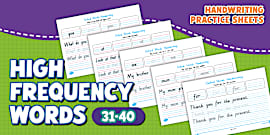 High Frequency Words 1-10
