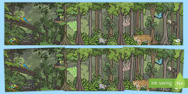 Rainforest-Themed Bunting (teacher made) - Twinkl