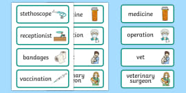 Vets Surgery Waiting Area Sign (teacher made)