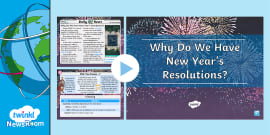 Writing New Year's Resolutions | New Year Lesson Plan | ESL