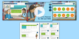 KS2 Rounding Numbers: Rounding to the nearest 10, 100, 100.