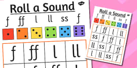 Roll a Sound Phase 2 ck, e, r, m, h, d Activity Mat - Roll a Sound Activity