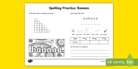 Temperature Spelling Practice Worksheet (teacher made)